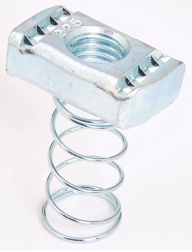 B-Line N224SS6 Spring Nut, 1/4""-20, 1/4"" Nut, Stainless Steel ...
