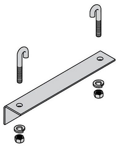 B-Line SB211312FB Raceway Wall Angle Support Kit, 12" Raceway Width ...