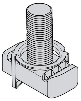 BLINE STN224-11/2ZN STUD TWIRL NUT 1/4-IN.-20 THREAD 1/4-IN. NUT 1 1/2 ...