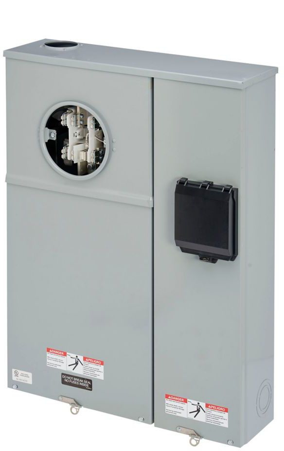 B-Line U224MTBP Meter/Pullout 240V W/Test Block Underground W/200A 4 Pt ...