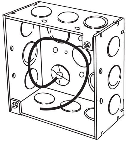 Appleton 4SDEKP 4"" Square Outlet Box | Gordon Electric Supply, Inc.