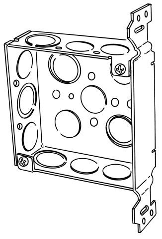 Appleton 4SVB-EK-PL 4"" Square Welded Box W/Bracket | Gordon Electric ...