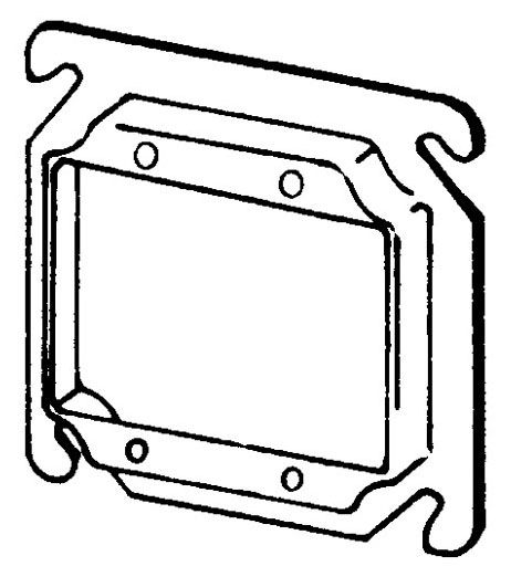 Appleton 8470A 4"" Square 2-Gang Switch Ring | Gordon Electric Supply, Inc.