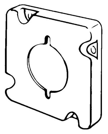 Appleton 8498 Cover Square Receptacle 1/2"" Raised 2-5/32"" Opening ...