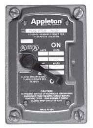 Appleton EDSF12 Cover Chamber Switch -Sp-20A | Gordon Electric Supply, Inc.