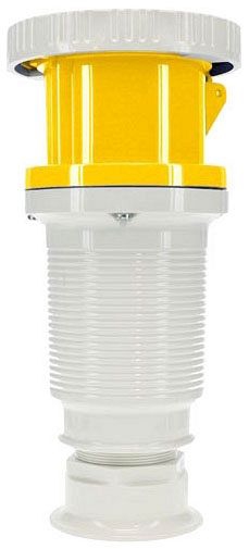 Ericson 3100C4W Iec 309 Pin & Sleeve Connector, 100A 125V 1Ph 2P/3W ...