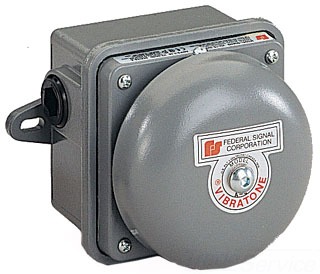 FEDERAL-SIGNAL 506WB-120 6IN VIBRATING BELL 120VAC WEATHERPROOF BACK ...