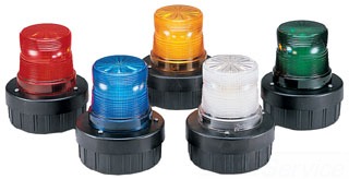 FEDERAL-SIGNAL AV1ST-024A LIGHT/SOUNDER COMBINATION STROBE 24VDC AMBER ...