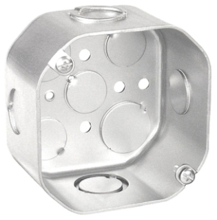 Garvin 54181-S 4"" Octagon Box 3-1/2"" Deep 1/2"" & 3/4"" KO's | Gordon Electric Supply, Inc.