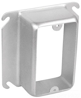 Garvin 52C22 4"" Square 1-Gang Device Ring 1-1/2"" Raised | Gordon Electric Supply, Inc.