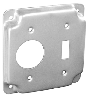 Garvin G1937 4"" Square 1/2"" Raised Toggle Switch and Single ...