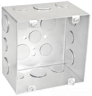 Garvin 72181-S 4-11/16"" Welded Junction Box 3"" Deep 1/2"" & 3/4"" KO ...