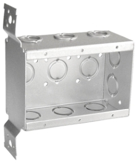 Garvin TB-325-F Masonry Box w/Flat Vertical Bracket 3-Gang 2-1/2"" Deep ...
