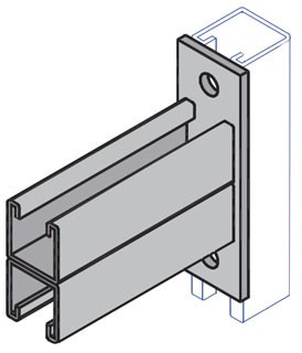 HAYDON T-611-24IN-EG T-611-24IN EG 24IN DOUBLE CHANNEL BRACKET ELECTRO-GALVANIZED | Gordon ...