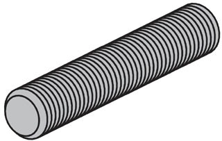 Haydon TR-1/4X6FT-EG Tr 1/4 x 6Ft Eg 1/4"" x 6Ft Threaded Rod Electro ...