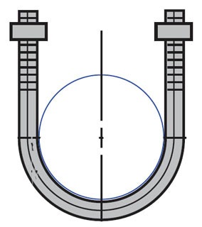 HAYDON UB-2-1/2IN-STAINLESS-U-BOLT UB-2 1/2" STAINLESS U BOLT 2-1/2IN"U ...