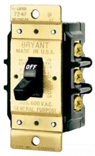 BRYANT 40003D 40A 600V 3P DISC SW | Gordon Electric Supply, Inc.
