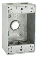 RACO 5331-0 1G WP BOX W/5 3/4HUBS | Gordon Electric Supply, Inc.