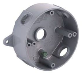 RACO 5361-2 4IN RND SPLICE BOX BRZ | Gordon Electric Supply, Inc.