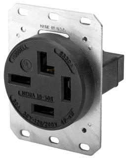 HUBBELL HBL8330A SGL RCPT 30A 120/208V | Gordon Electric Supply, Inc.
