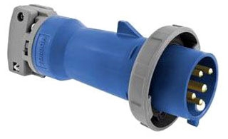 Hubbell HBL5100P9WS Pin And Sleeve,Iec, Plug,4P5W,100A 120/208V ...