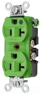 HUBBELL HBL8300HGN 20A 125V DUP RCPT | Gordon Electric Supply, Inc.