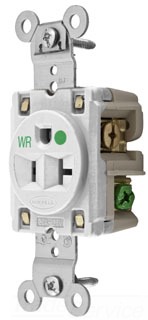 HUBBELL HBL8310WWR 20A 125V SGL RCPT | Gordon Electric Supply, Inc.