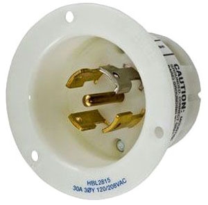 HUBBELL HBL2815 FLGD INLET-NMA L21-30P | Gordon Electric Supply, Inc.