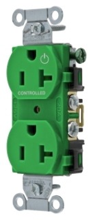 HUBBELL BR20C1GN 20A 125V DUP RCPT | Gordon Electric Supply, Inc.