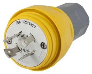 HUBBELL HBL26W74 20A/250V WT PLUG | Gordon Electric Supply, Inc.