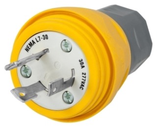 HUBBELL HBL28W49 30A/277V PLUG | Gordon Electric Supply, Inc.