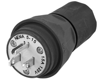 HUBBELL HBL14W47BK 15A/125V WT PLUG | Gordon Electric Supply, Inc.