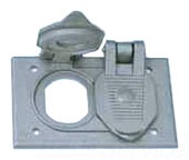 KILLARK FCLA2 DUPLEX COVER W/2 FLIP COVERS | Gordon Electric Supply, Inc.