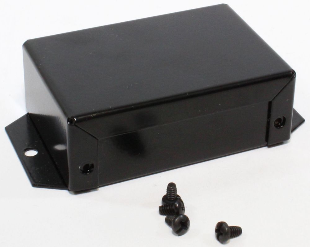 HAMMOND MFG 1411FBCBK ENCLOSURE -BLACK ALUMINUM FLANGED UTILITY ...