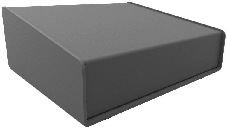 Hammond Mfg 1456FE3BKBK Sloped Metal Consoles 30 Degree Black Top Black ...