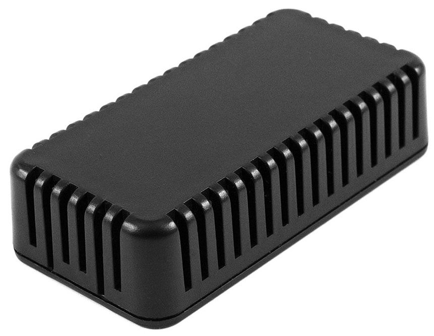 Hammond Mfg 1551V2BK Black Plastic Snap Vented Enclosure 3.15Hx1.57Wx ...