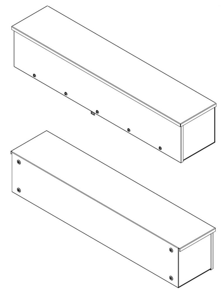 HAMMOND MFG C3RWT1048G Type 3R Wiring Trough - 10x10x48 - Galv | Gordon ...