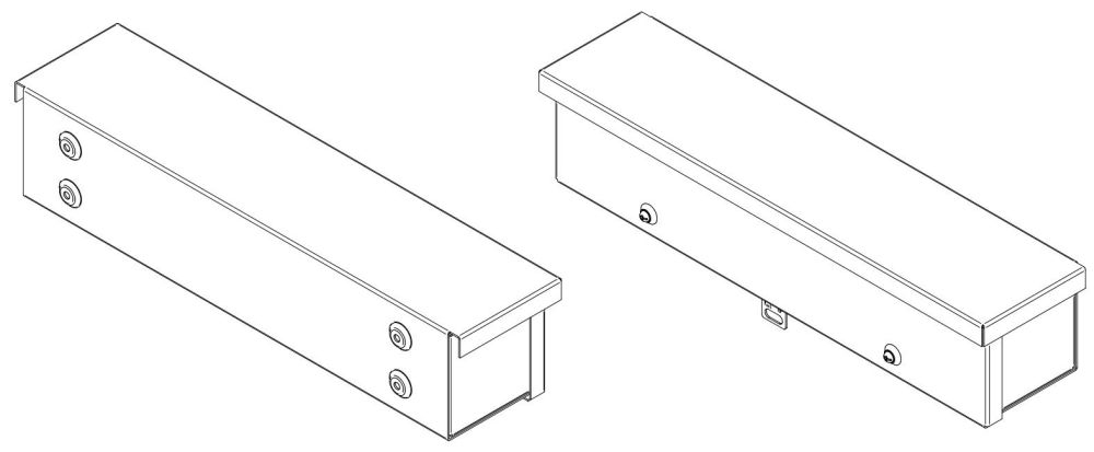 HAMMOND MFG C3RWT418G Type 3R Wiring Trough - 4x4x18 - Galv | Gordon ...