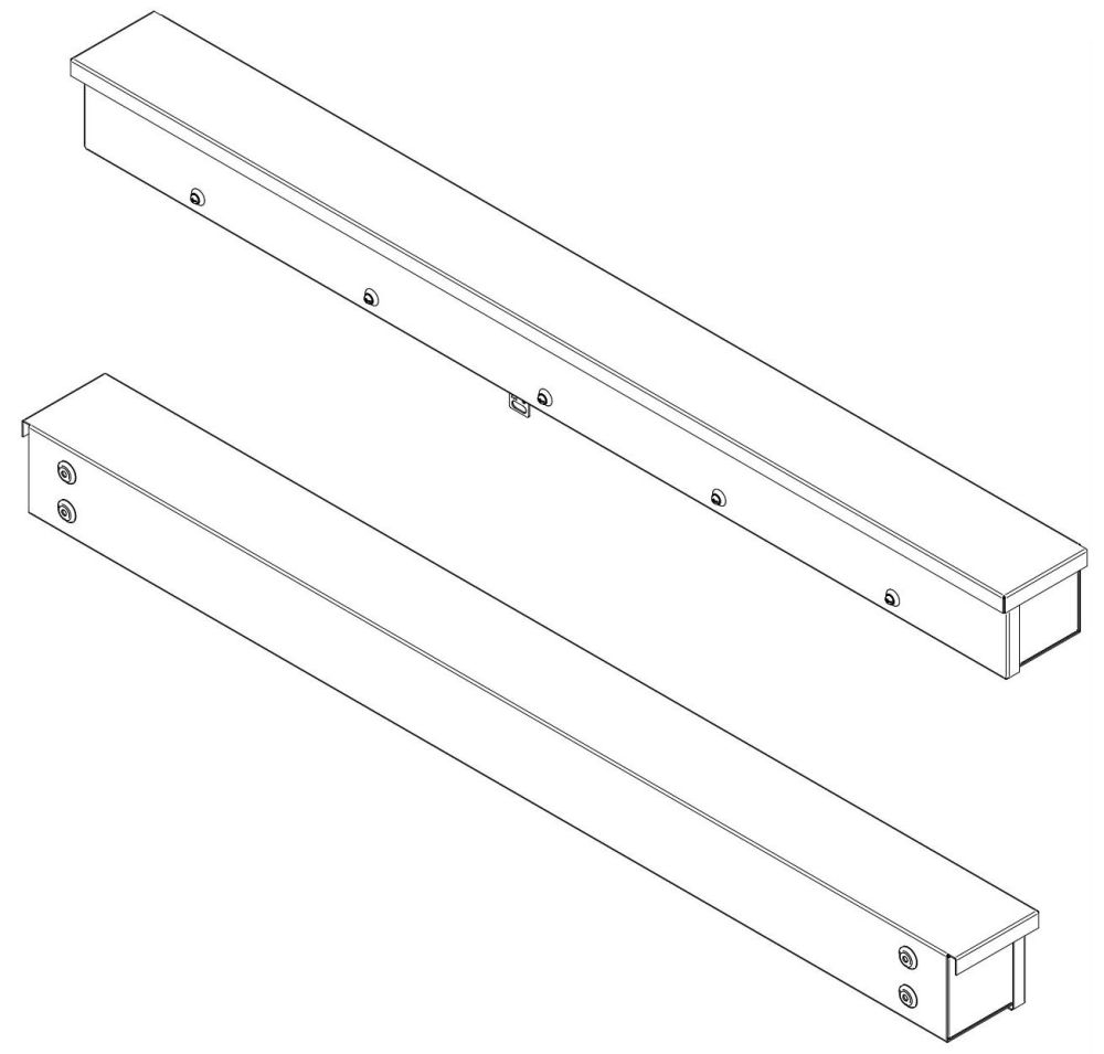 HAMMOND MFG C3RWT448G Type 3R Wiring Trough - 4x4x48 - Galv | Gordon ...
