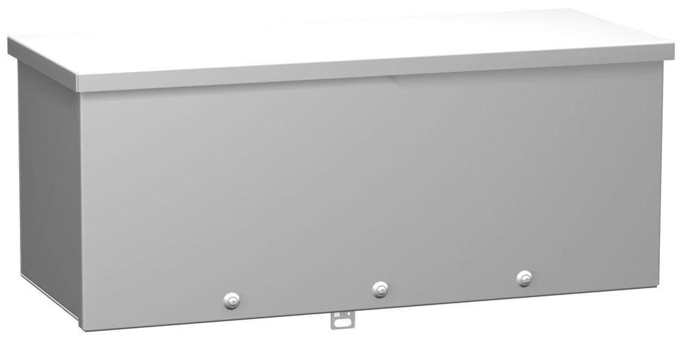 Hammond Mfg C3RWT624 Type 3R Wiring Trough 6x6x24 Steel/Gray | Gordon ...