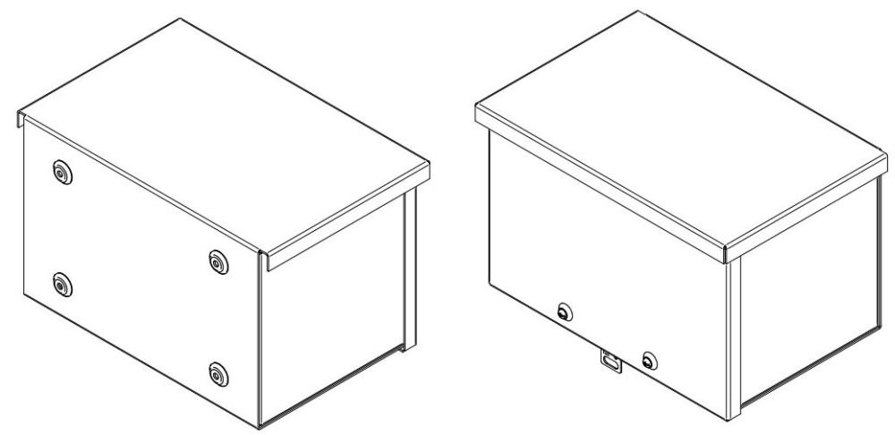 HAMMOND MFG C3RWT812G Type 3R Wiring Trough - 8x8x12 - Galv | Gordon ...