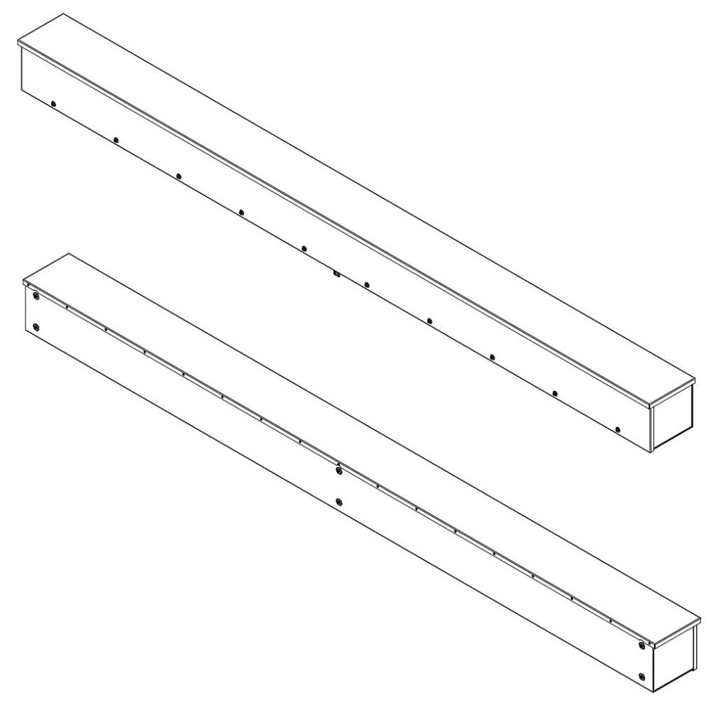 HAMMOND MFG C3RWT848G Type 3R Wiring Trough - 8x8x48 - Galv | Gordon ...