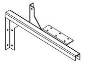 HAMMOND MFG CWHW2G Bracket Hanger Wall Type - 2.5 x 2.5 - Galv | Gordon ...