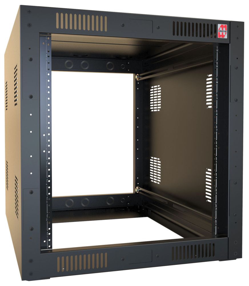 HAMMOND MFG RCK12U32BK 12U 24W 32D KNOCKDOWN CABINET | Gordon Electric ...