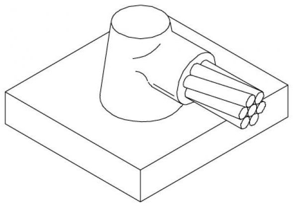 Harger HB2/0B 2/0 To Flat Steel Mold | Gordon Electric Supply, Inc.