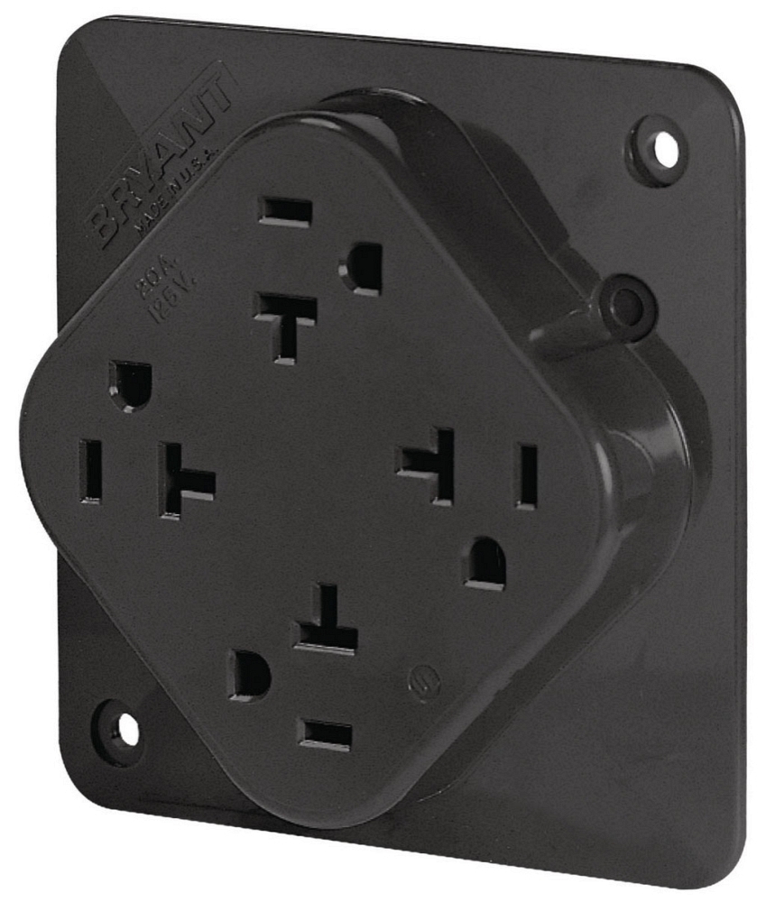 Bryant 21254BLK Quad Receptacle-Nma5-20R | Gordon Electric Supply, Inc.