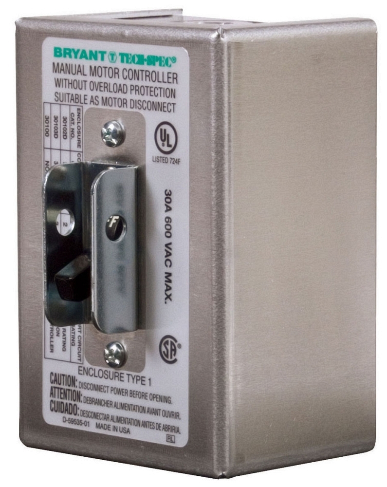 Bryant 30103D 30A 600V 3P Disconnect Switch | Gordon Electric Supply, Inc.