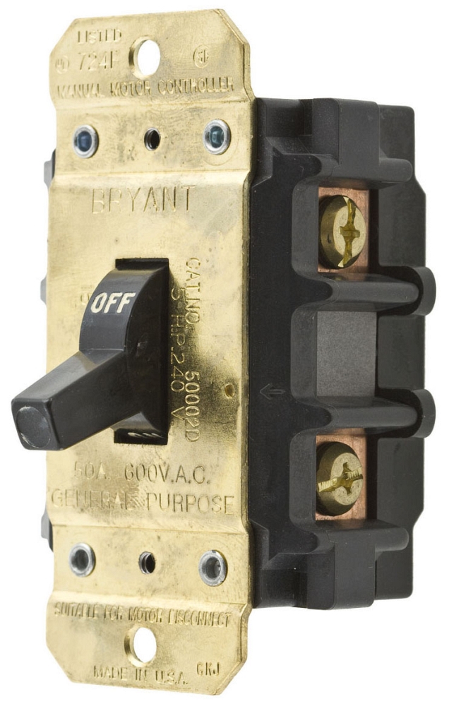 Bryant 50002D 50A 600V 2P Disconnect Switch | Gordon Electric Supply, Inc.