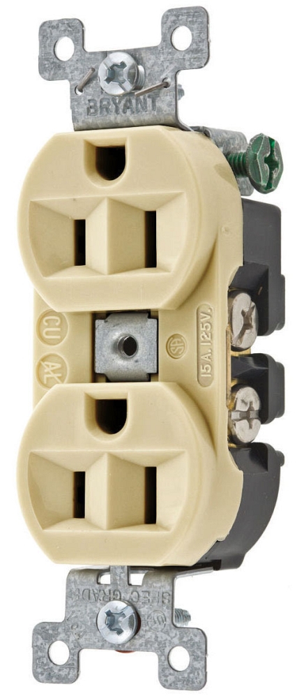 BRYANT 5262BI HD 20A/125V DPLX-RCPT | Gordon Electric Supply, Inc.