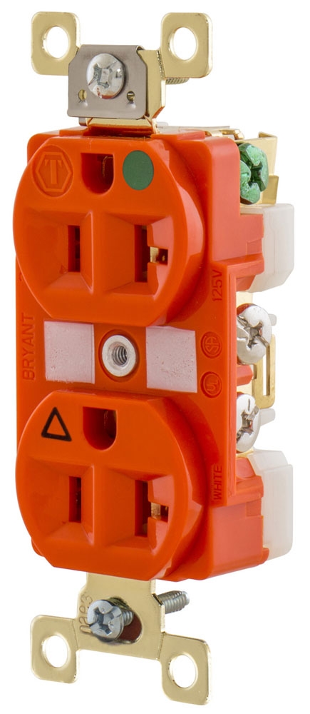 Bryant BRY8300IG 20A 125V Hospital Grade Receptacle | Gordon Electric ...